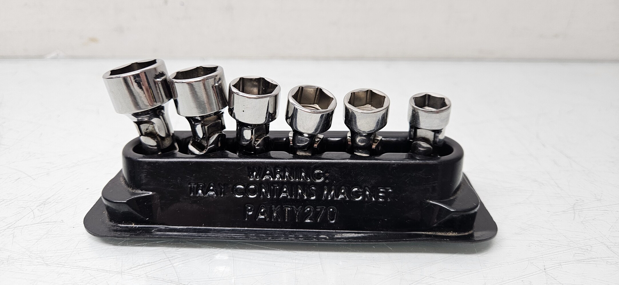 Snap-On 6-Piece Shallow Swivel Socket Set 1/4" Drive 12-Point Metric 10 ...