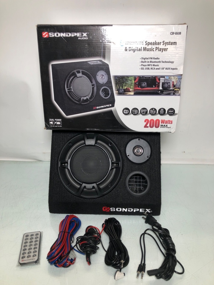 Sondpex CSF-E65B Portable Bluetooth Active Speaker System & Digital ...